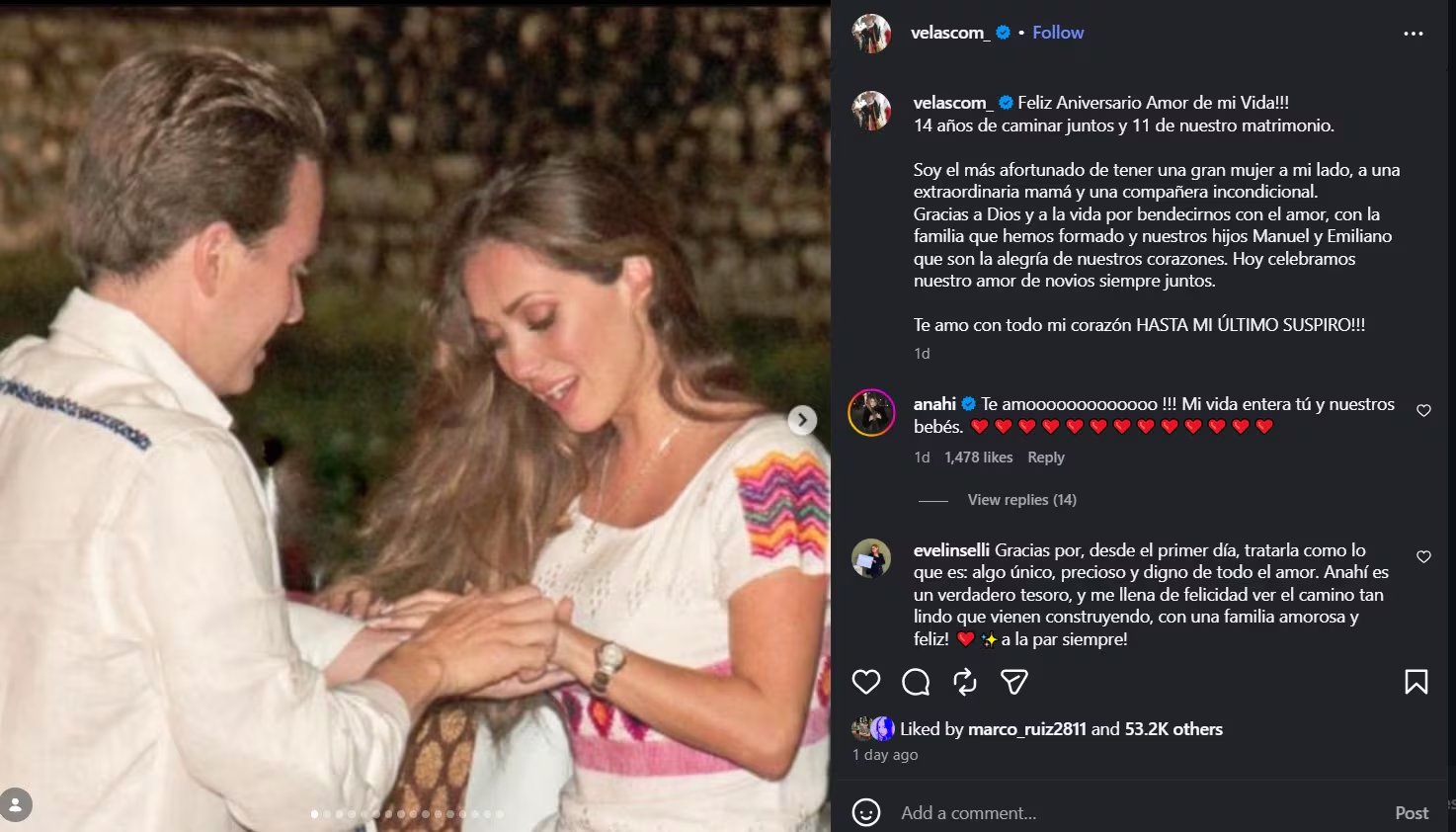 Anahí y Manuel Velasco: 14 años de amor eterno en fotos inéditas - KCH FM