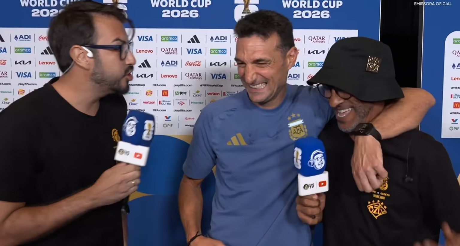 Scaloni bromea con Djalminha en TV brasileña: "El 3-0 es mentiroso ...