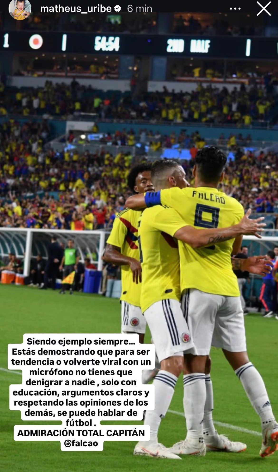 Matheus Uribe defiende a Falcao: "No tienes que denigrar a nadie" - KCH FM