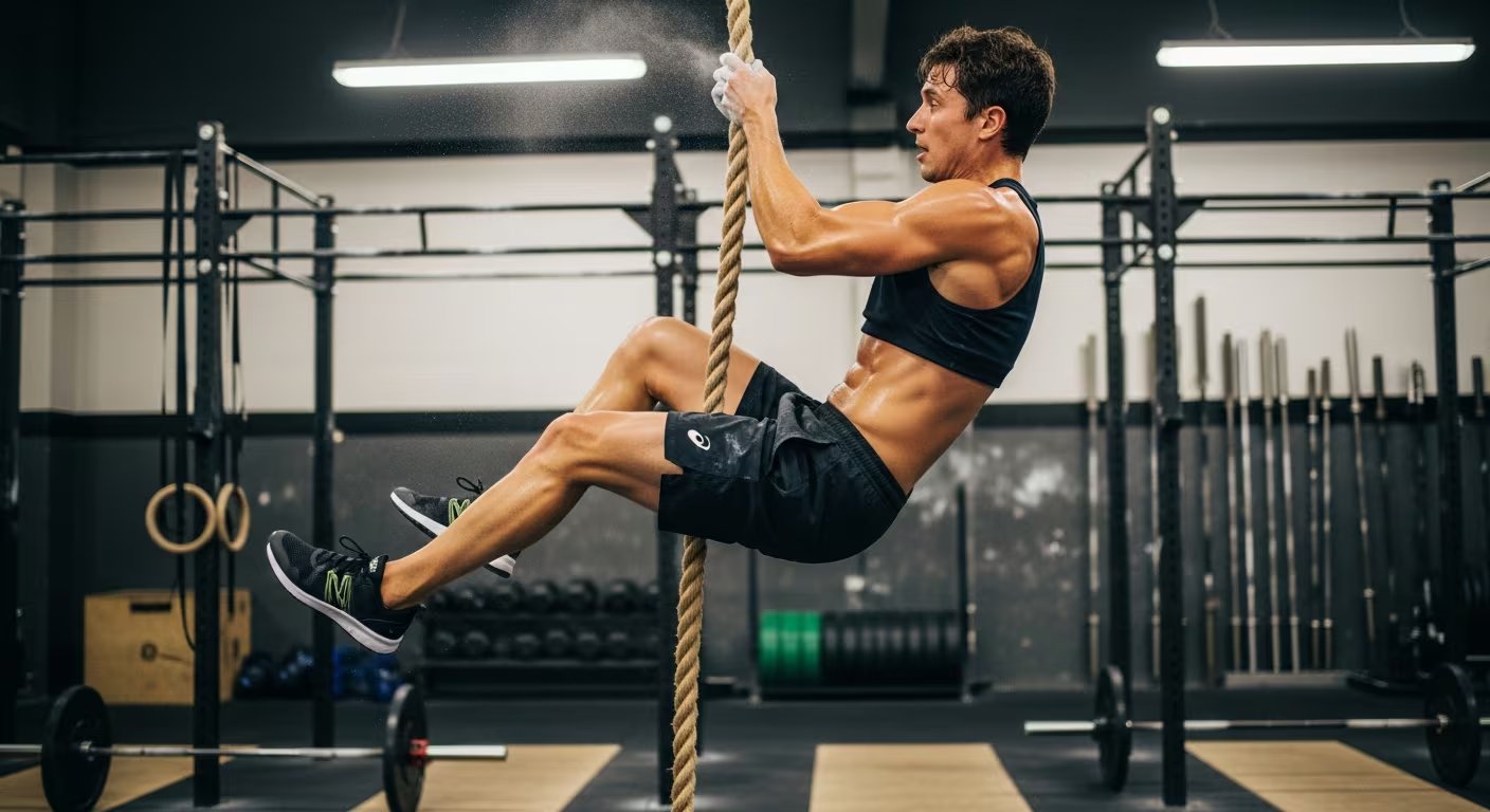 La trepa de cuerda se consolida en el crossfit como ejercicio integral ...