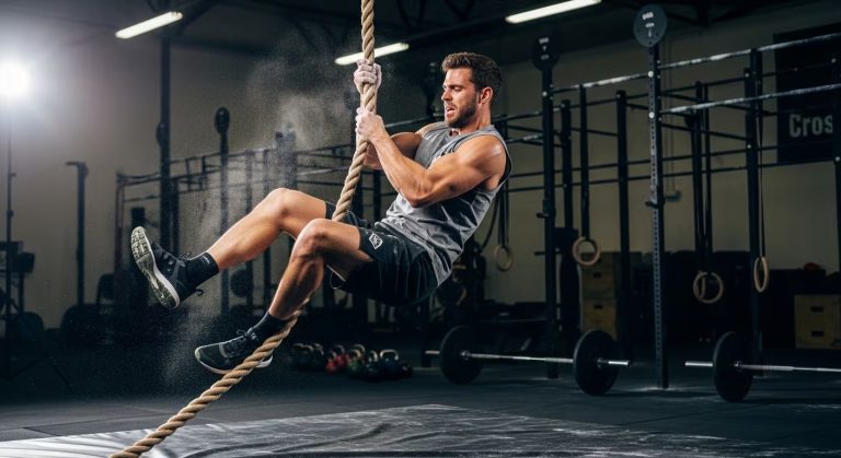 La trepa de cuerda se consolida en el crossfit como ejercicio integral ...